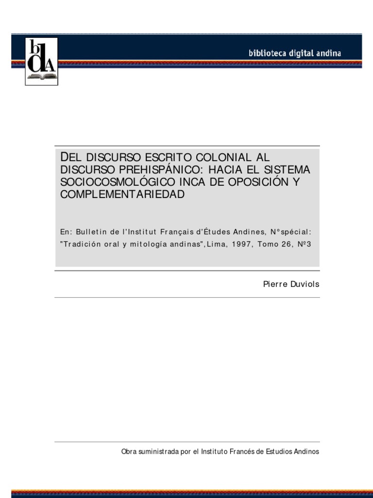 Diarquía Inca y el Tahuantinsuyo | PDF