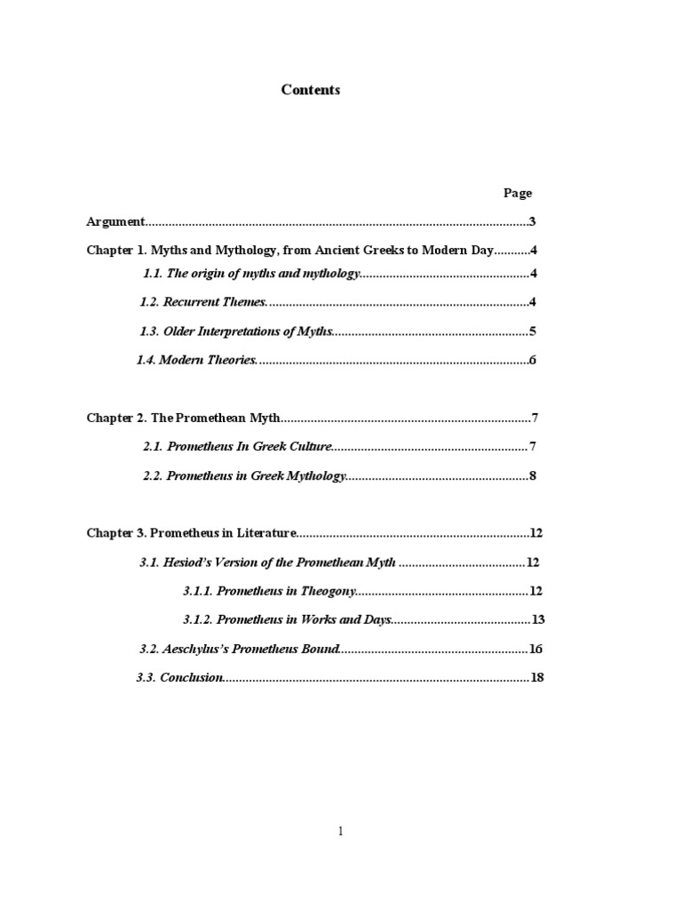 Ancient Greek Myths and the Promethean Figure | PDF | Prometheus ...