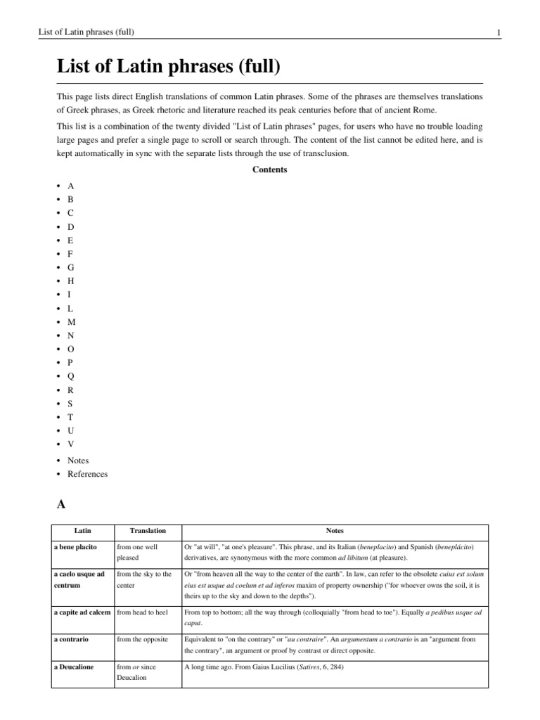 List of Latin Phrases (Full) | PDF | Religion And Belief | Science