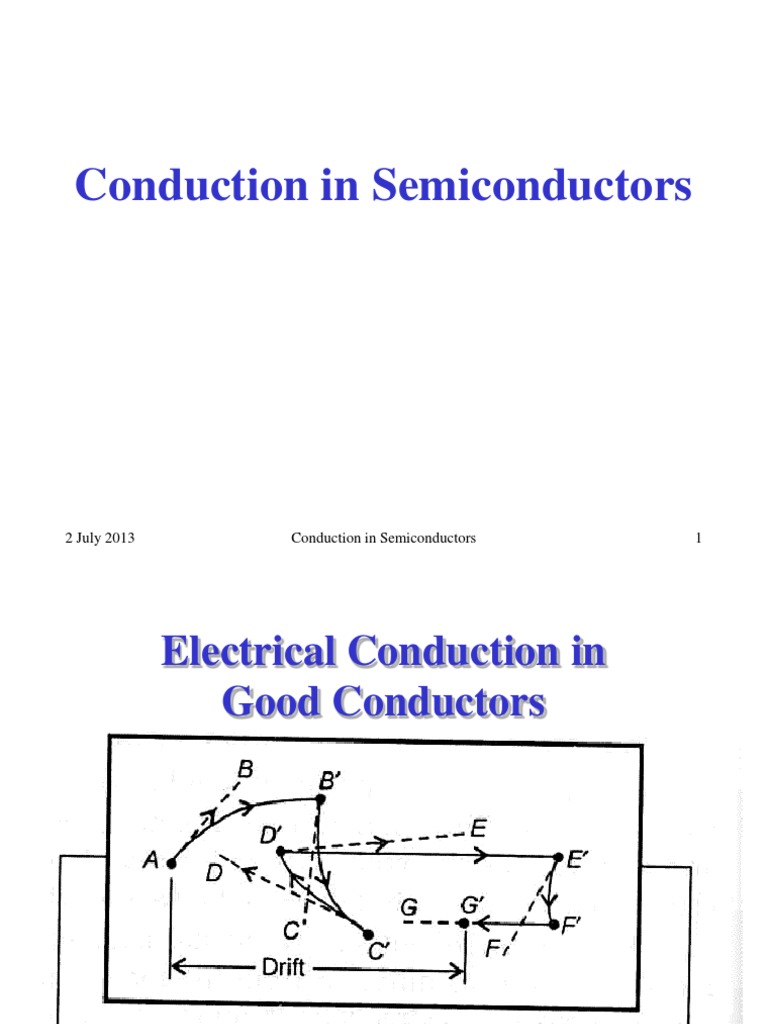 Conduction in Semiconductors | PDF | Electrical Resistivity And ...