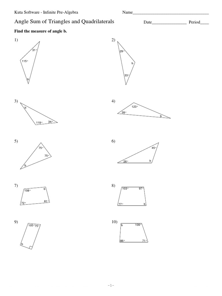 Angle Sum of Triangles | PDF | Teaching Methods & Materials ...