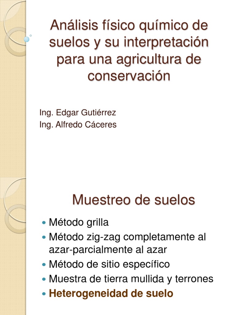 Análisis físico-químico de suelos | PDF