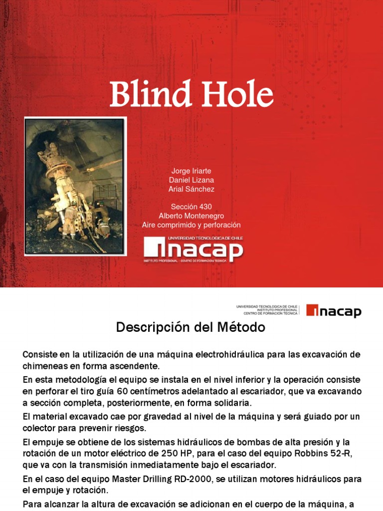 Blind Hole Definitivo | PDF | Science | Ingeniería