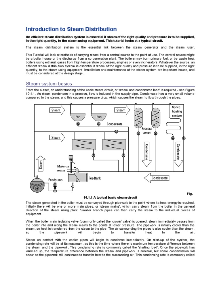 Introduction To Steam Distribution | PDF | Steam | Boiler