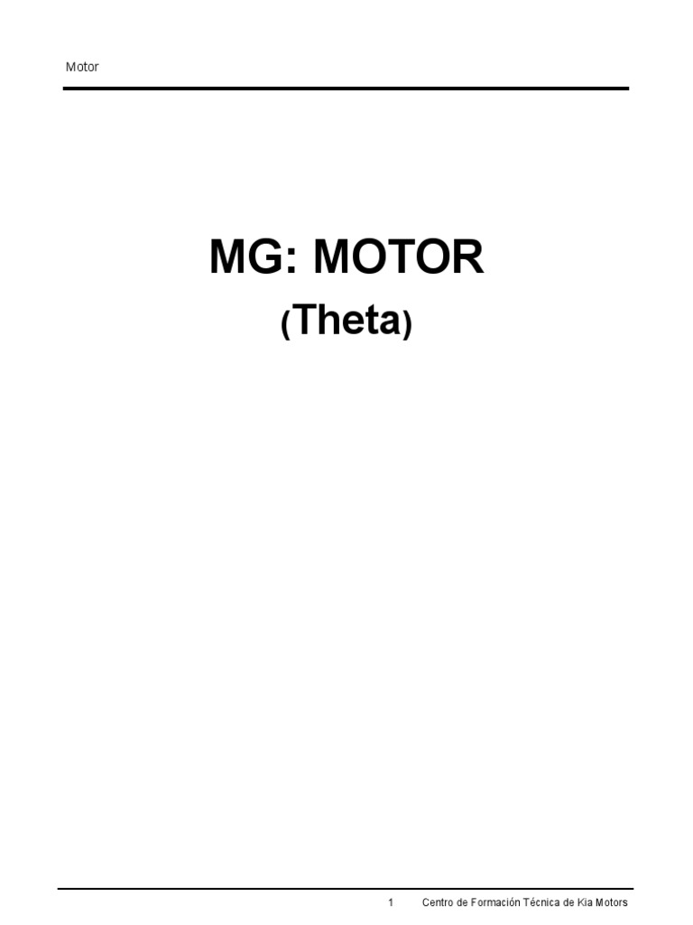 03 Motor THETA | PDF | Motor de combustión interna | Engranaje