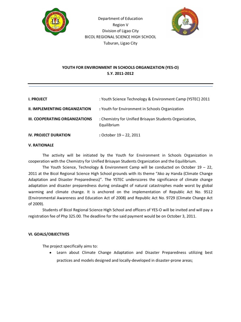 Project Proposal | PDF | Adaptation To Global Warming | Natural Environment