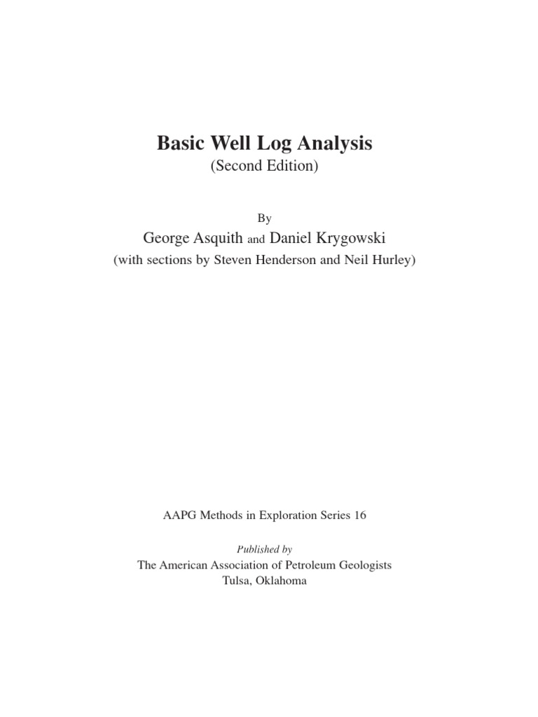 Basic Well Log PDF | PDF