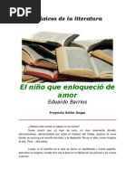 El Nino Que Enloquecio de Amor - Eduardo Barrios PDF | PDF