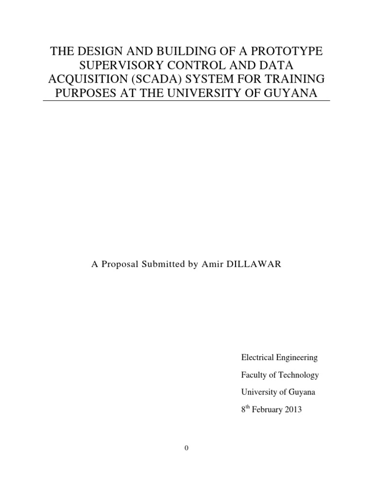 Project Proposal | PDF | Scada | Programmable Logic Controller