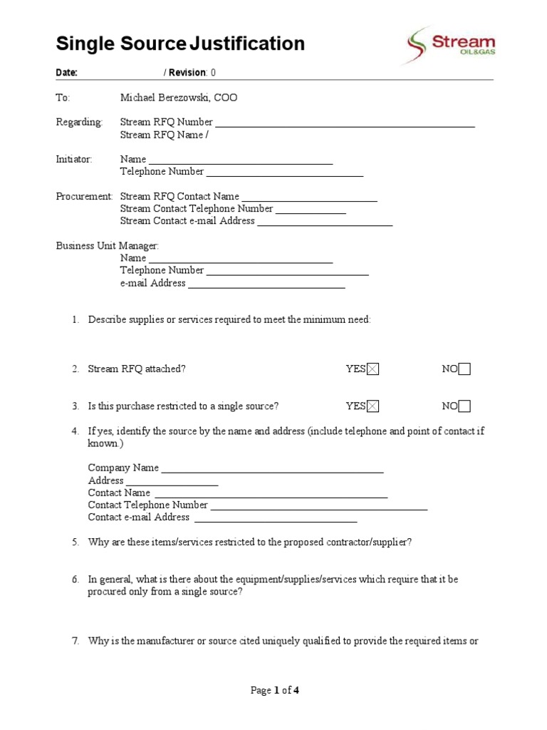 Single Source Approval | PDF | Specification (Technical Standard ...