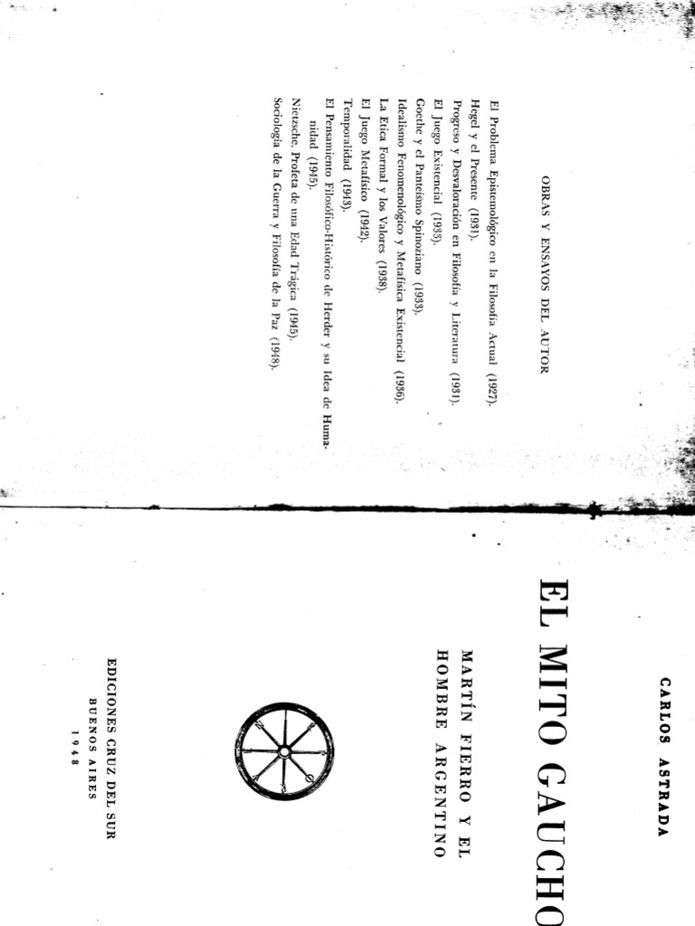El Mito Gaucho - Carlos Astrada | PDF