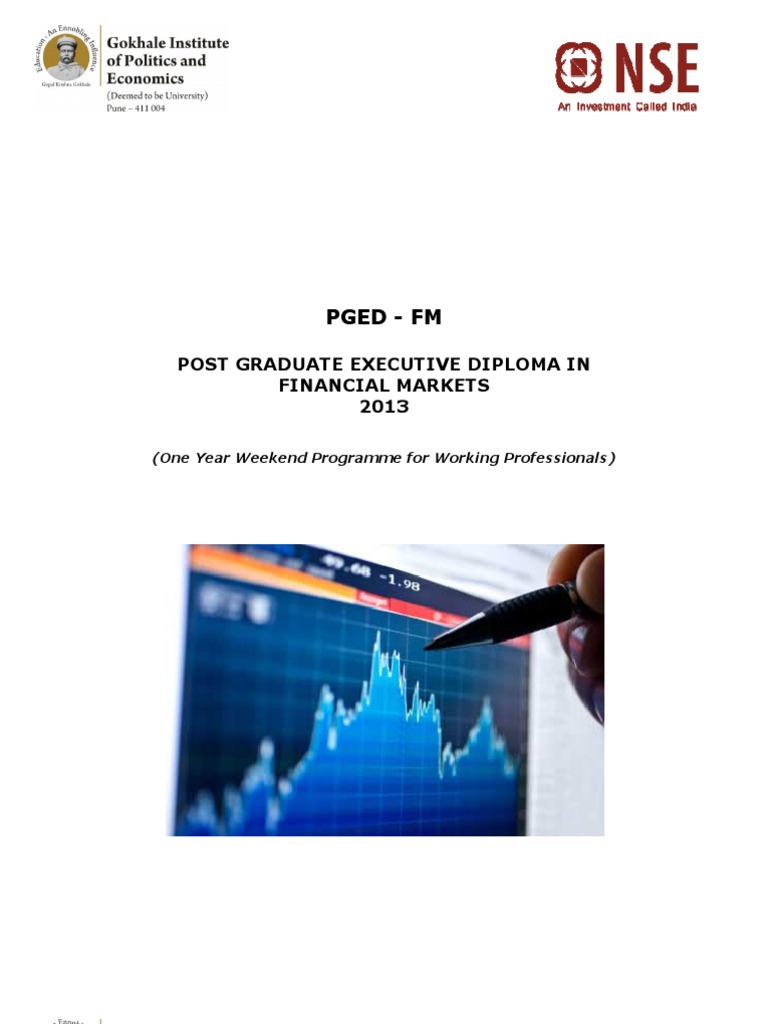 Pged - FM: Post Graduate Executive Financial Markets Post Graduate ...