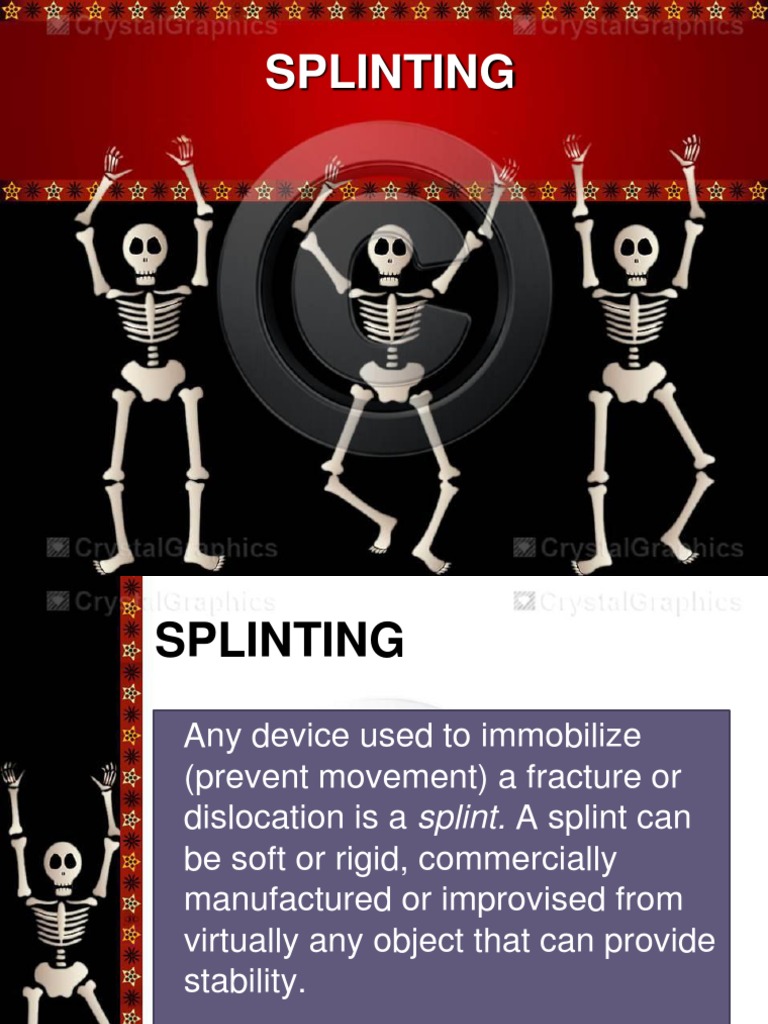 Nursing Splinting Skills In Powerpoint Presentation Pdf Bone