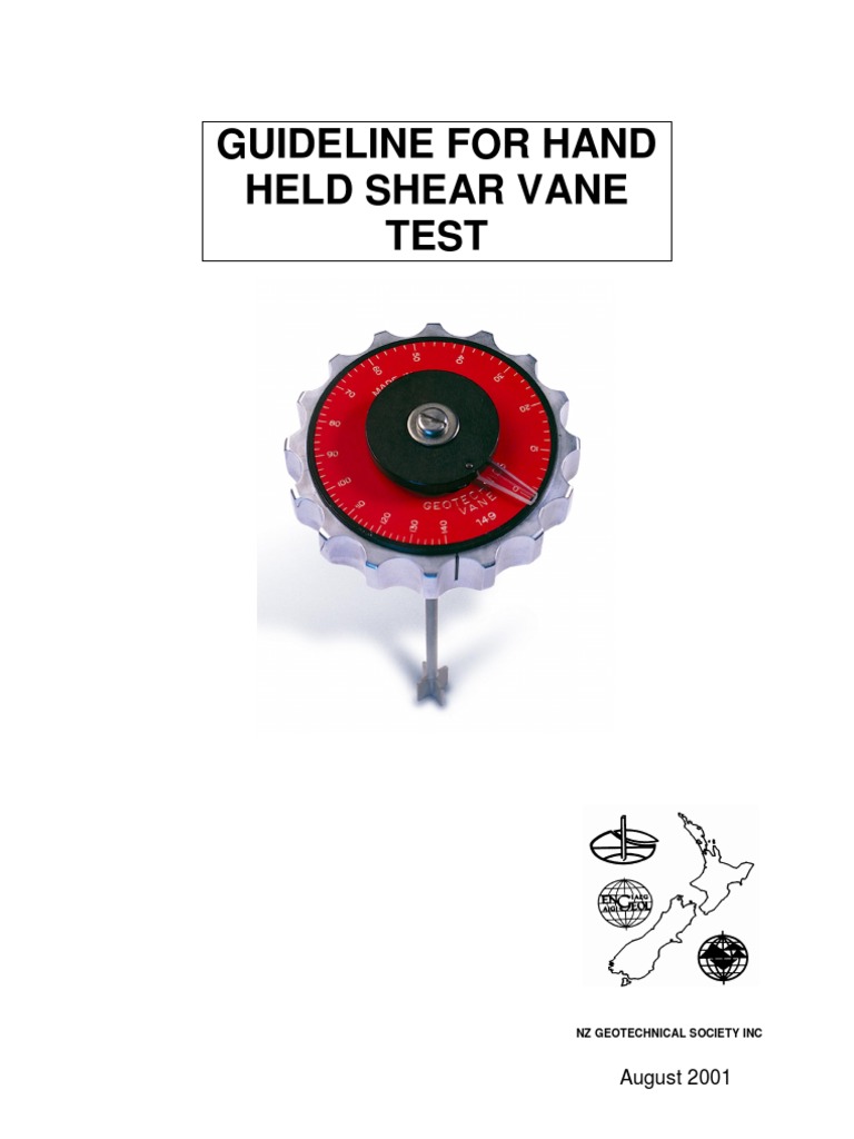 Handheld Shear Vane Test Guide | PDF | Geotechnical Engineering | Civil ...