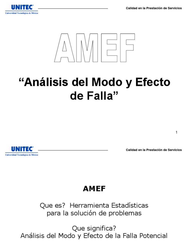 Guía de AMEF para Calidad en Servicios | PDF