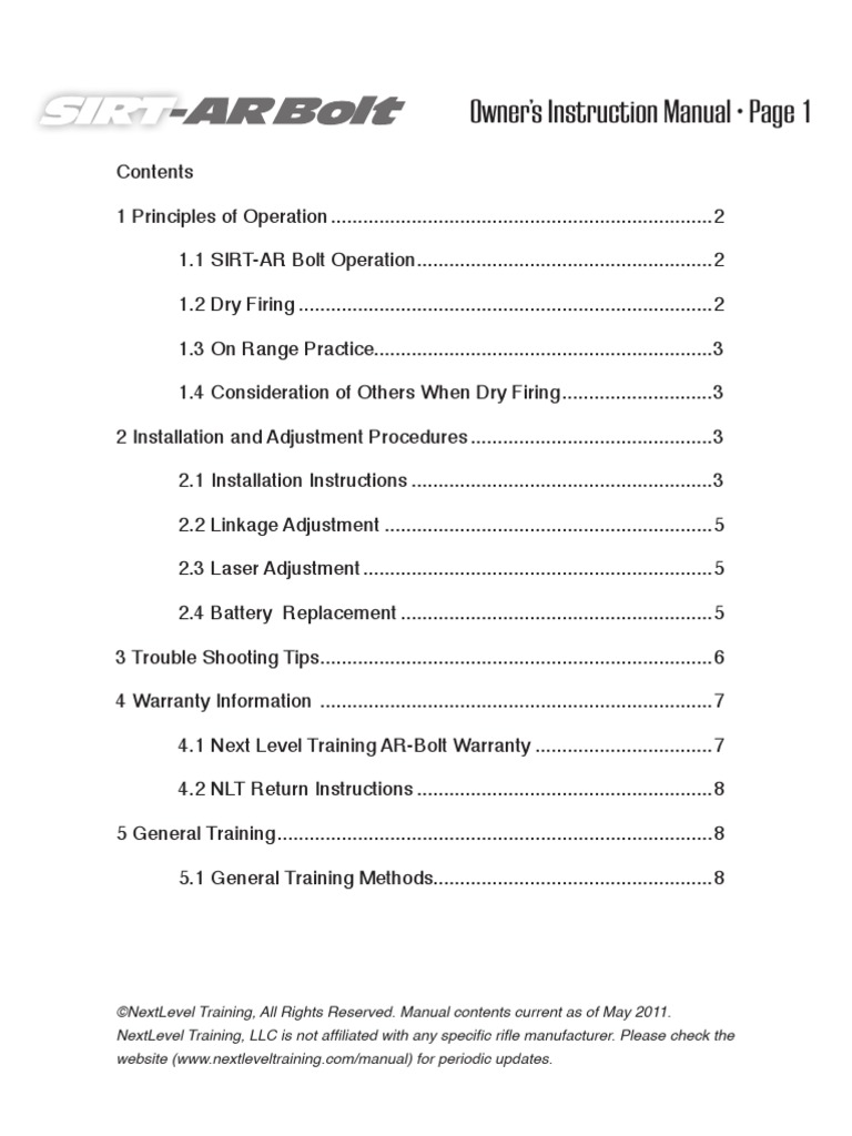 AR Bolt Manual | PDF | Firearms | Projectile Weapons