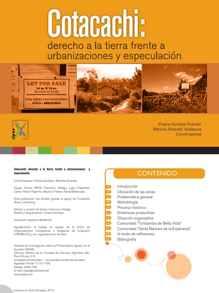 Cotacachi: Derecho A La Tierra Frente A Urbanizaciones y Especulación | PDF | Tecnología