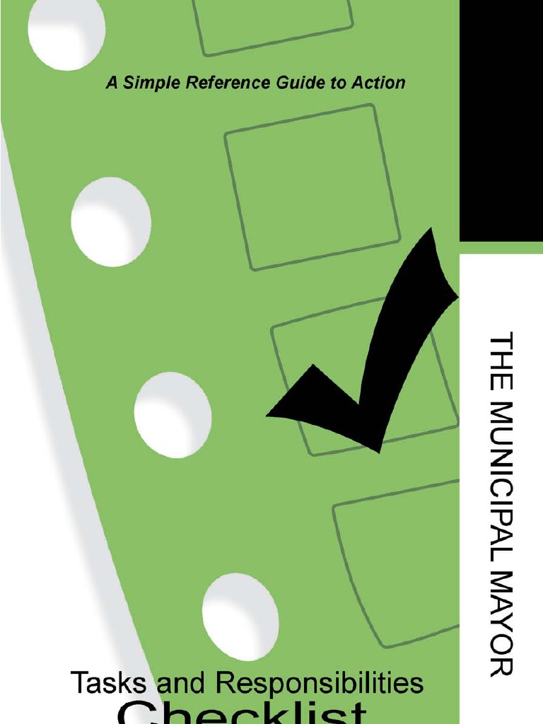 Tasks and Responsibilities - Mayor PDF | PDF