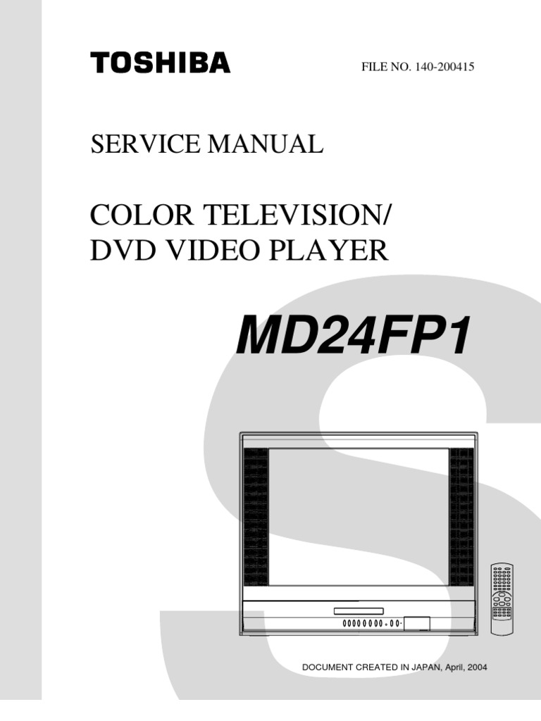 Color Television/ DVD Video Player: MD24FP1 | PDF | Ac Power Plugs And ...