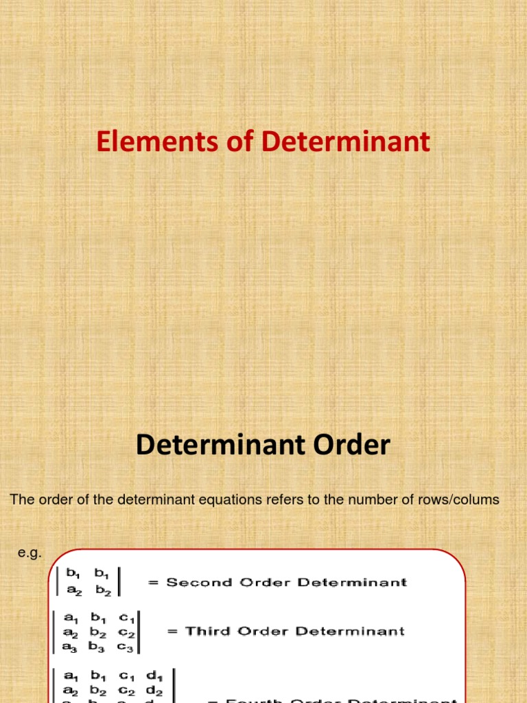 Determinant | PDF | Determinant | Mathematical Analysis