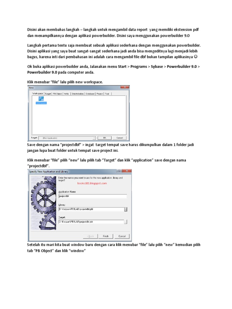 Manual Book Powerbuilder Open DBF File | PDF | Seni | Komputer