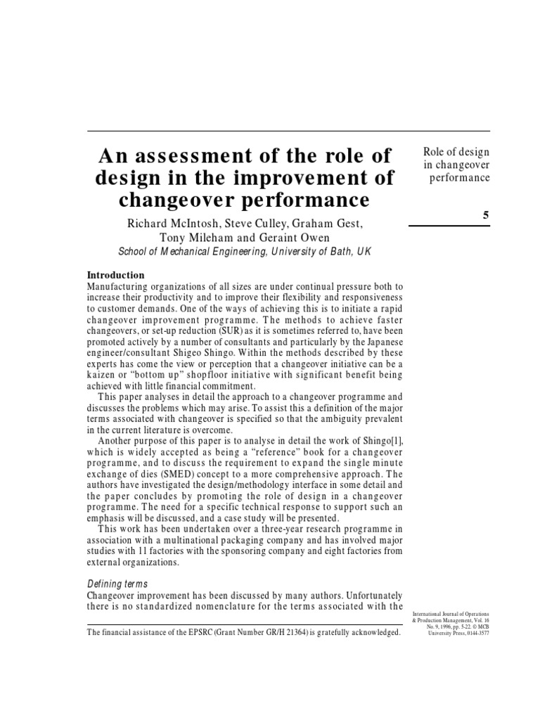 International Journal of Operations Management Article | PDF | Science ...