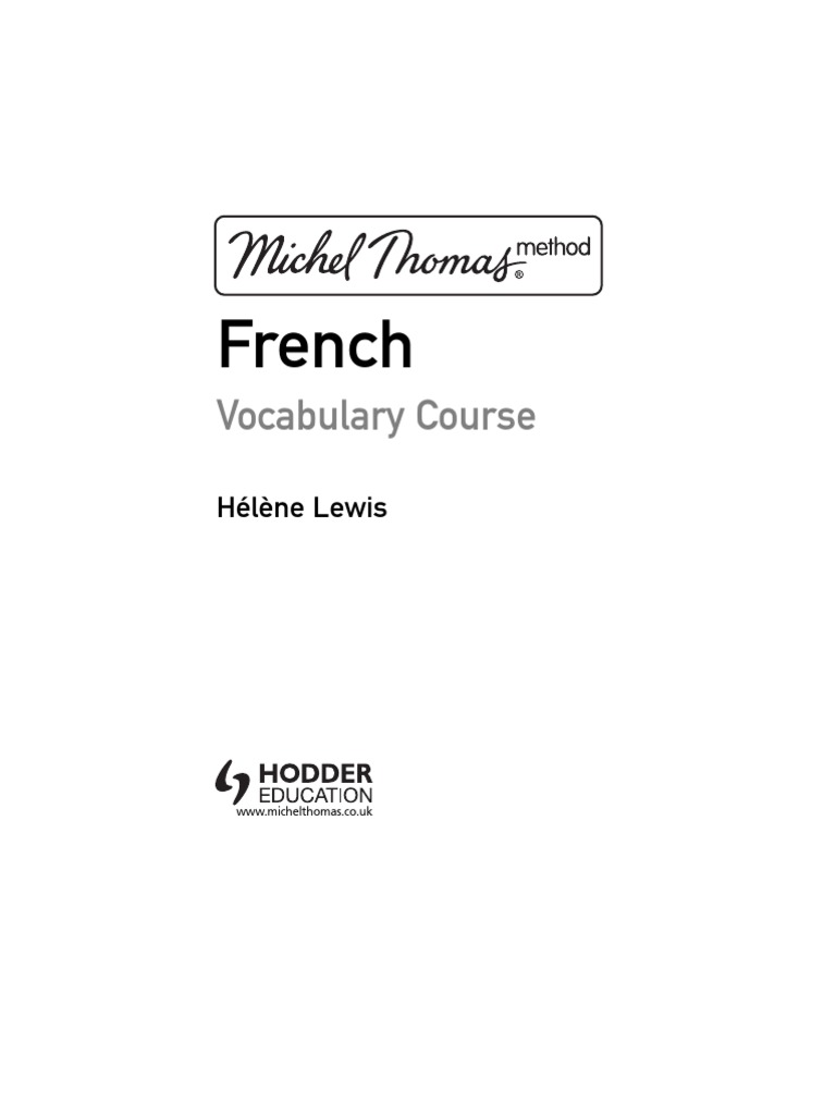 Vocabulary French | PDF | Vocabulary | Language Education