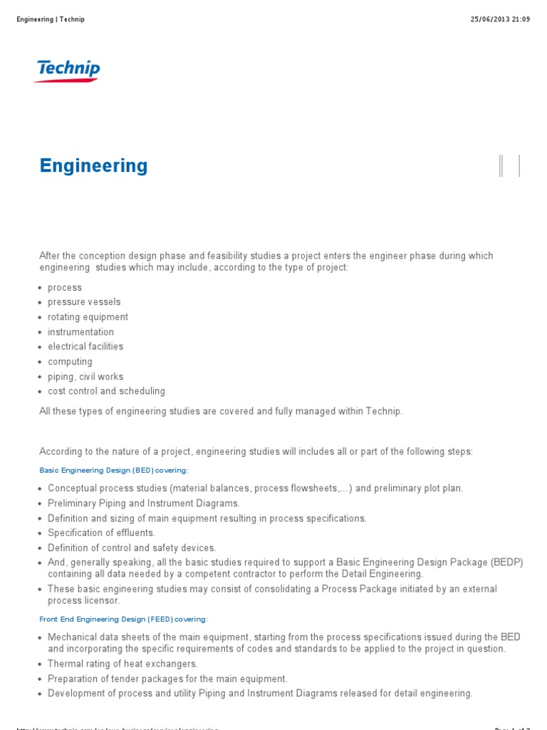 Engineering - Technip | PDF | Engineering Design Process | Engineering