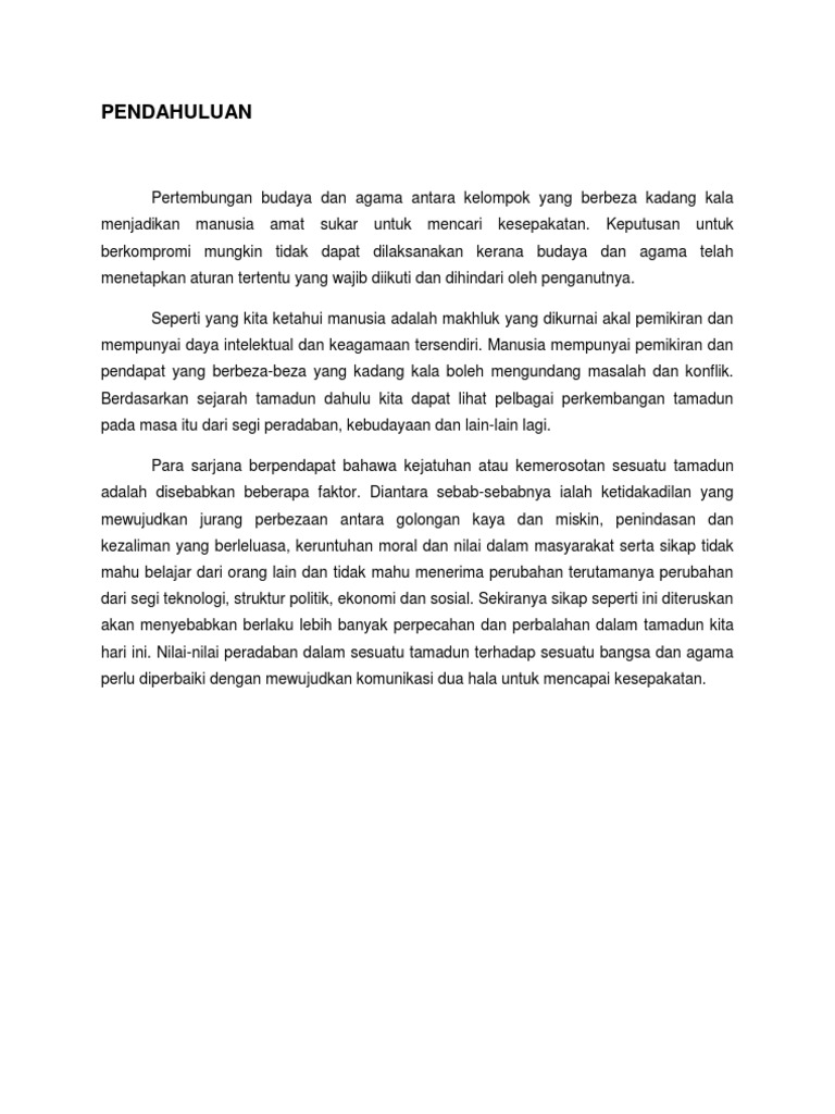 Definisi Dialog Peradaban | PDF