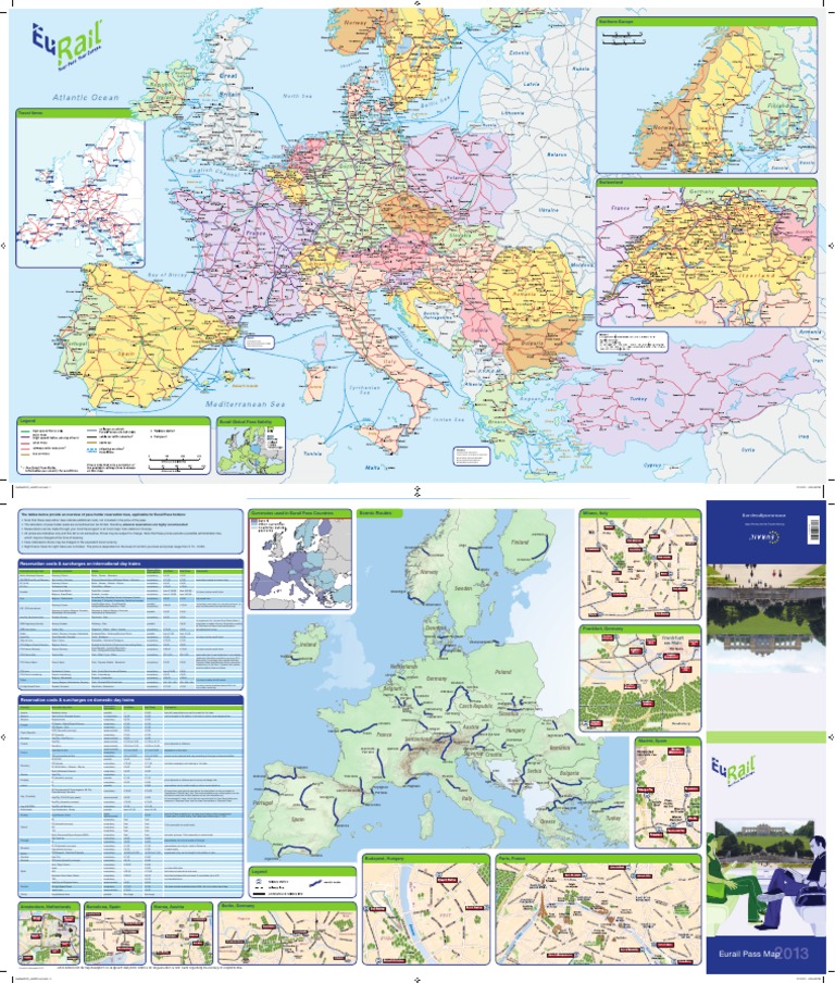 Eurail Train Map and Travel Times | PDF | Travel