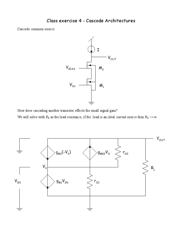 Analysis of a Cascode Amplifier Architecture and its Effect on Small ...