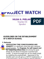 Project W.A.T.C.H: Promoting Honesty & Punctuality | PDF | Integrity ...