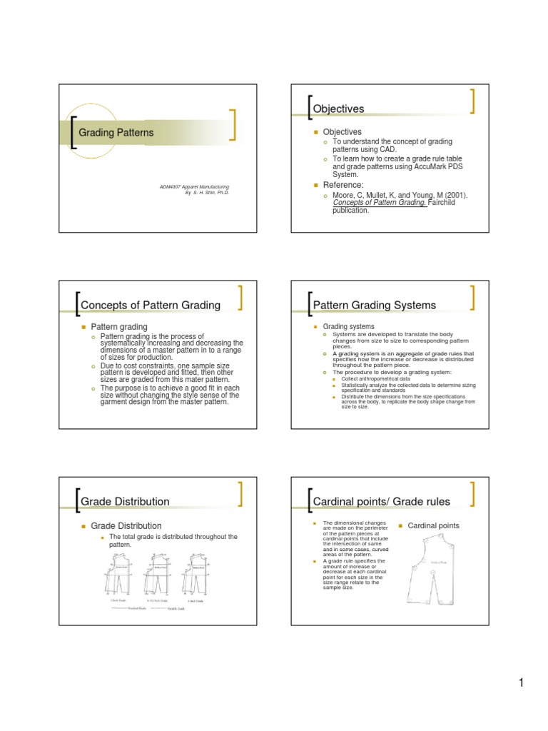 Pattern Grading Pdf Cartesian Coordinate System Statistics