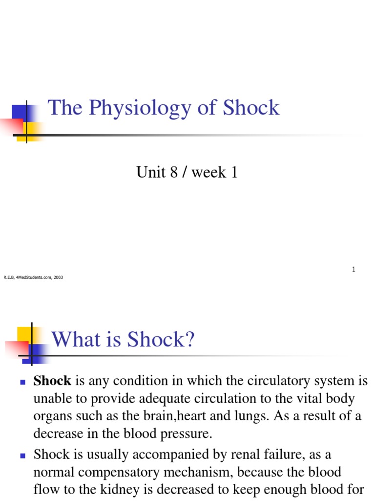 The Physiology of Shock | PDF | Shock (Circulatory) | Vasodilation