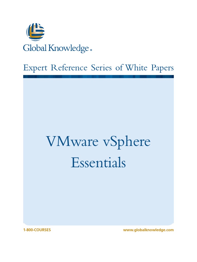 Vmware Vsphere Essentials: Expert Reference Series of White Papers | PDF | Virtual Machine | V Mware