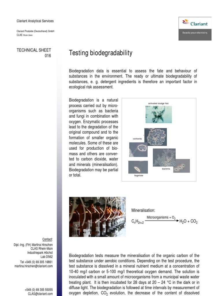 Testing Biodegradability | PDF | Biodegradation | Carbon Dioxide