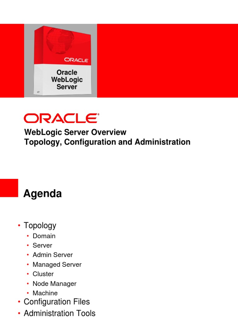 Weblogic Server Overview - Topology Configuration Administration | PDF | Computer Cluster | Load ...