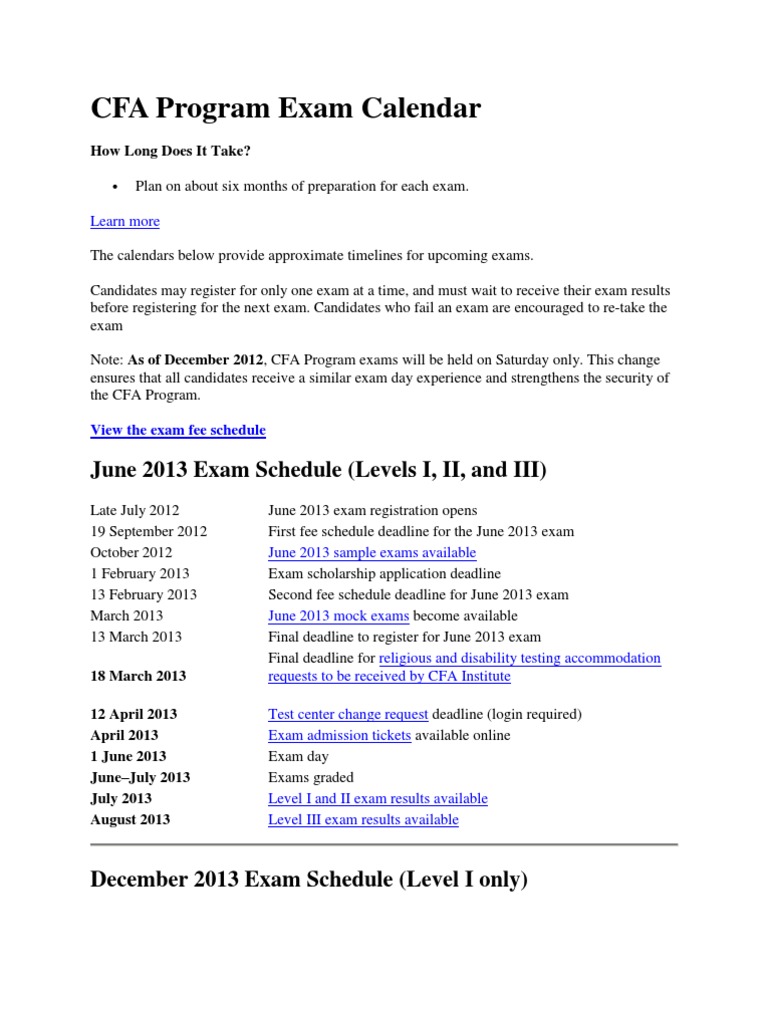 CFA Program | PDF | Test (Assessment) | Multiple Choice