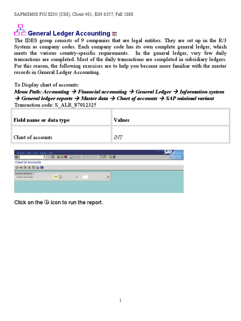 SAP General Ledger | PDF | Debits And Credits | Business
