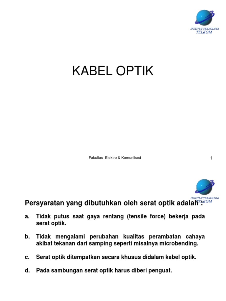 Kabel Optik | PDF