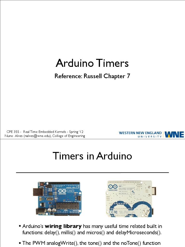 Arduino Timer | PDF | Frequency | Computer Hardware