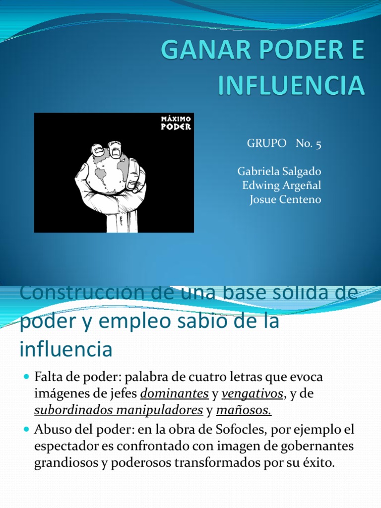 Ganar Poder e Influencia | PDF | Sicología | Science