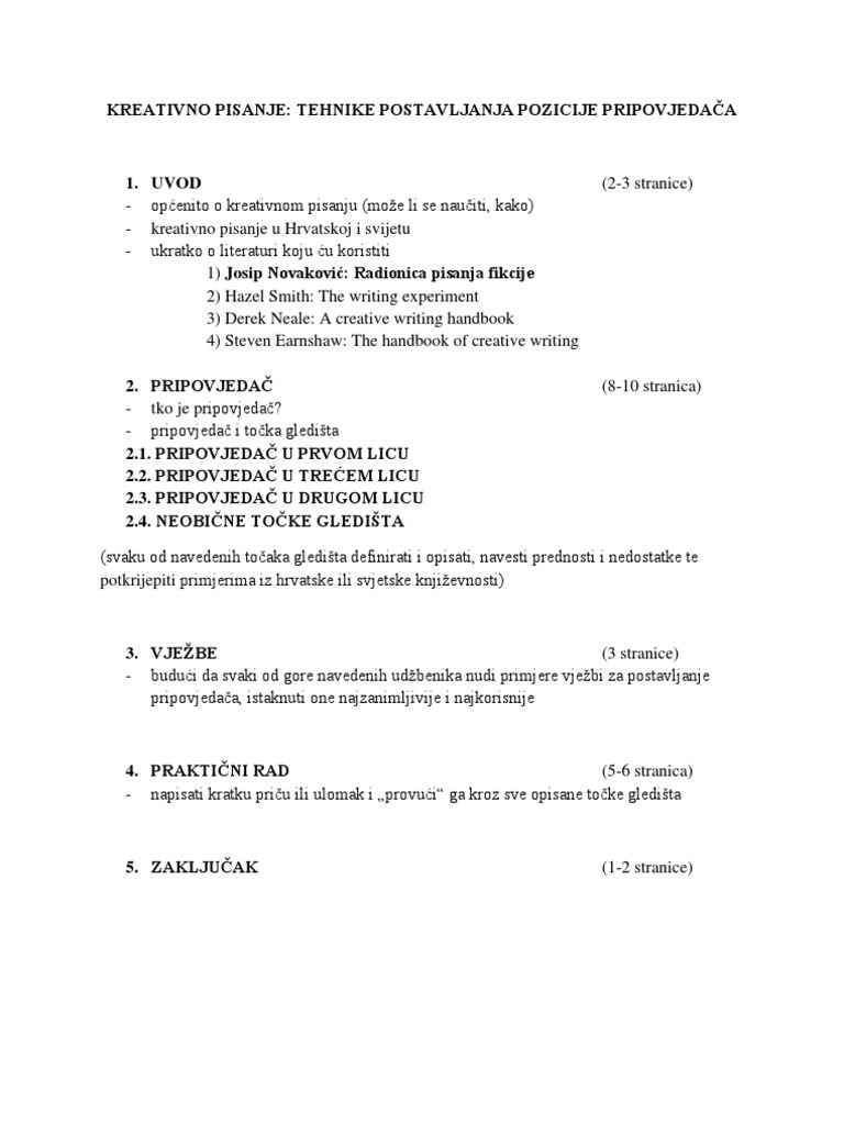 Kreativno Pisanje | PDF