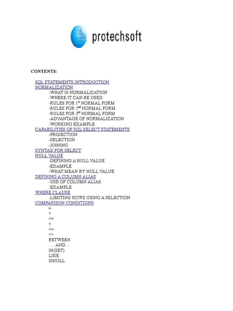 SQL | Download Free PDF | Sql | Parameter (Computer Programming)