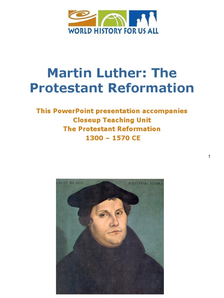 Martin Luther: The Protestant Reformation | Download Free PDF | Martin ...