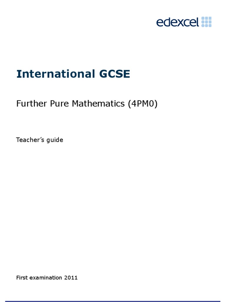IGCSE in Further Pure Mathematics TSM | PDF | Trigonometric Functions ...