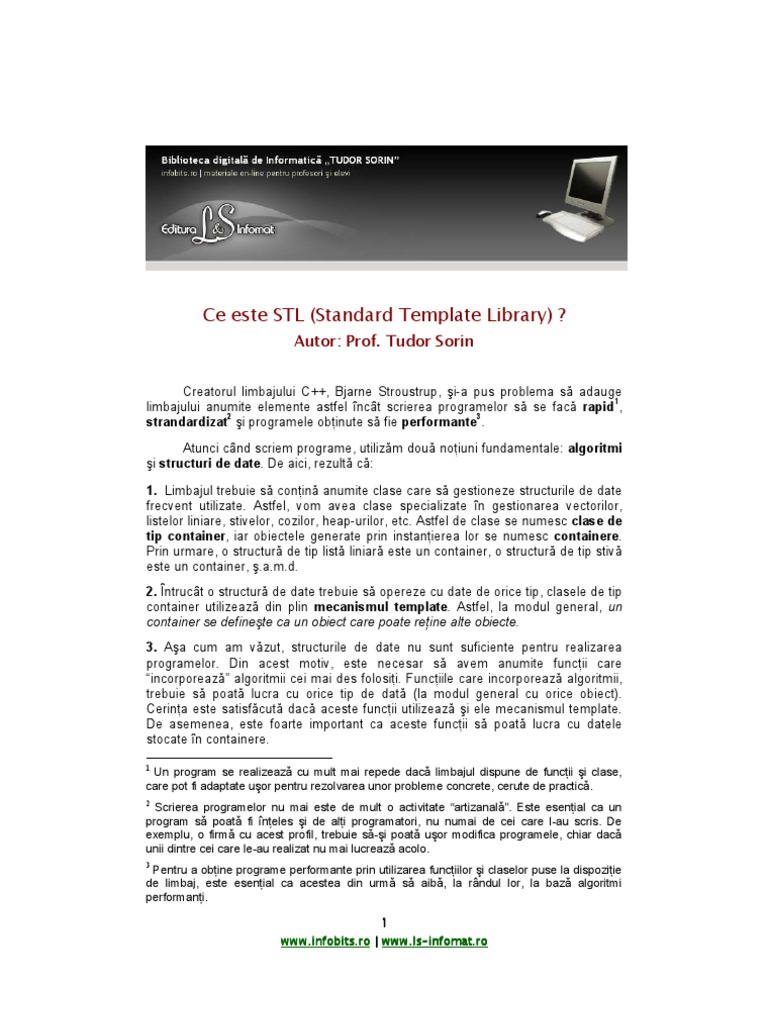 Standard Template Library | PDF