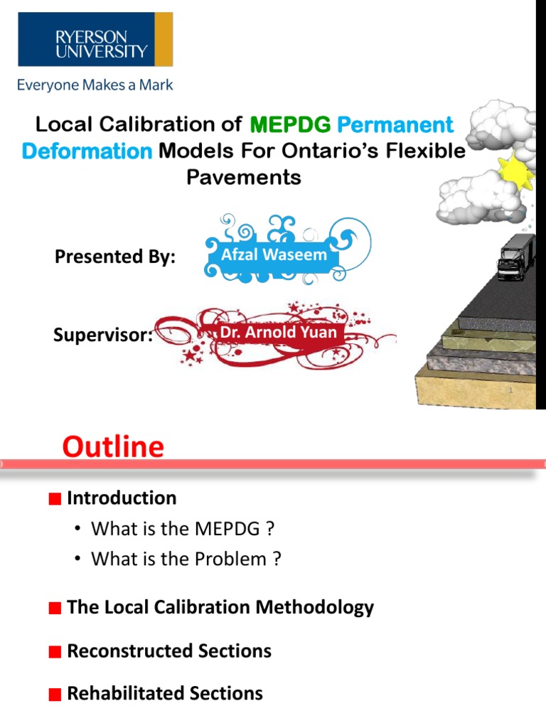 Local Calibration of MEPDG Permanent Deformation Models For Ontario's ...