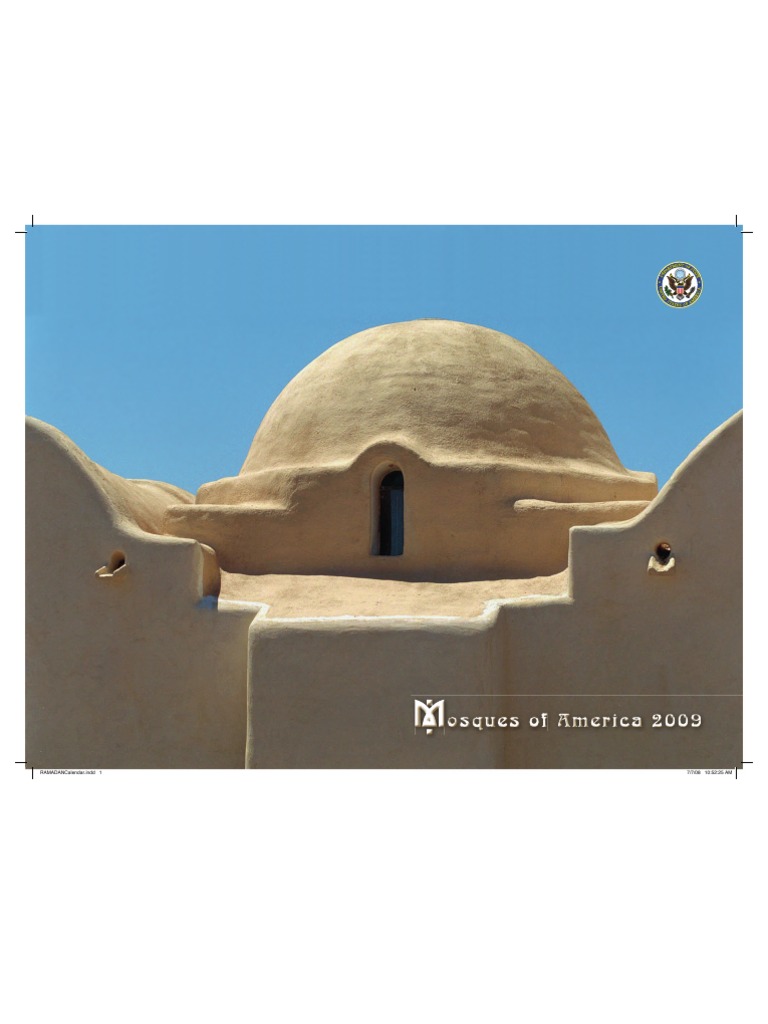 2009 Mosques of America Calendar | PDF | Holidays | Public Holiday