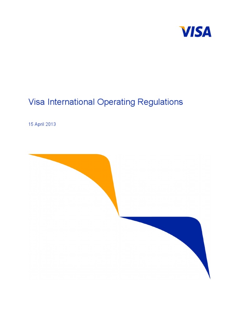 Visa International Operating Regulations Main | PDF | Debit Card ...